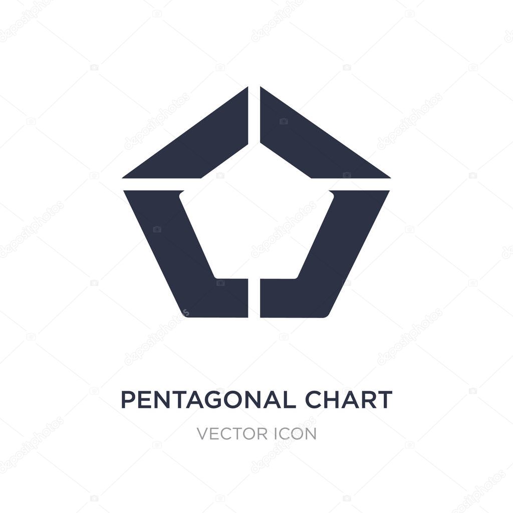 icono pentagonal gr fico sobre fondo blanco. Ilustraci n de elemento simple 2024