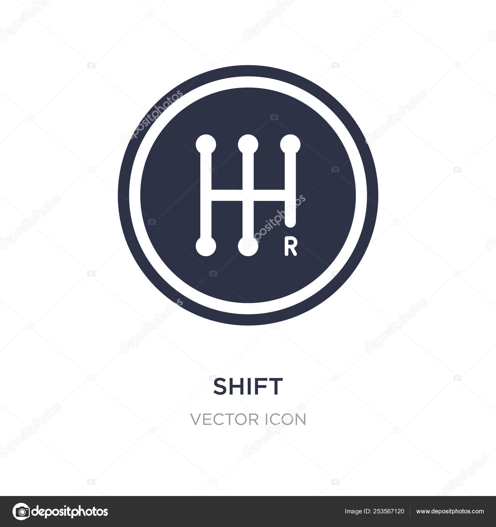 Shift icon on white background. Simple element illustration from Stock ...