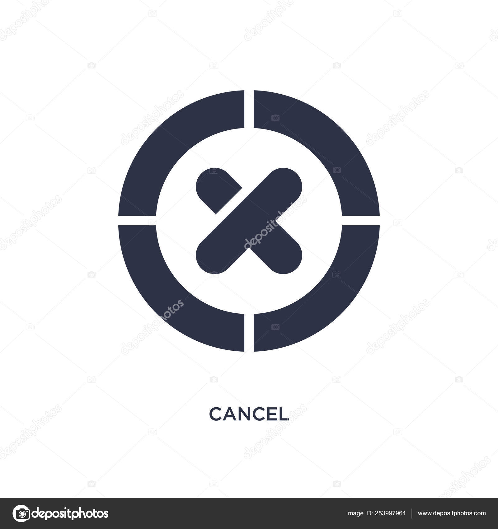 Cancel Icon Simple Element Illustration User Interface Concept Cancel ...