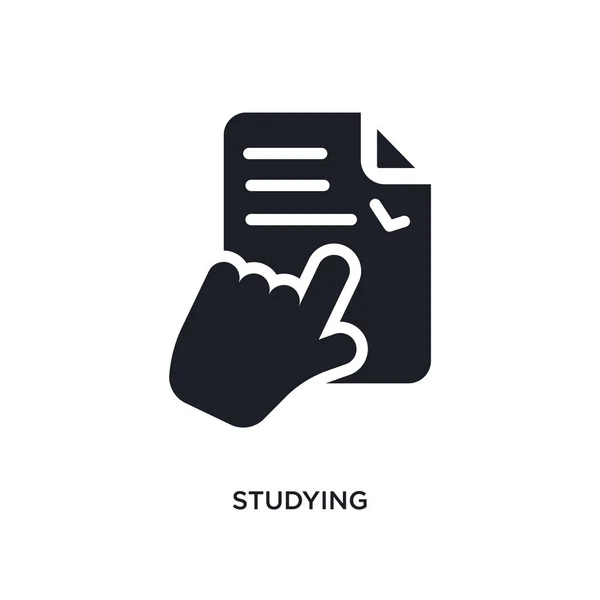 estudiar icono aislado. ilustración de elementos simples de los iconos ...