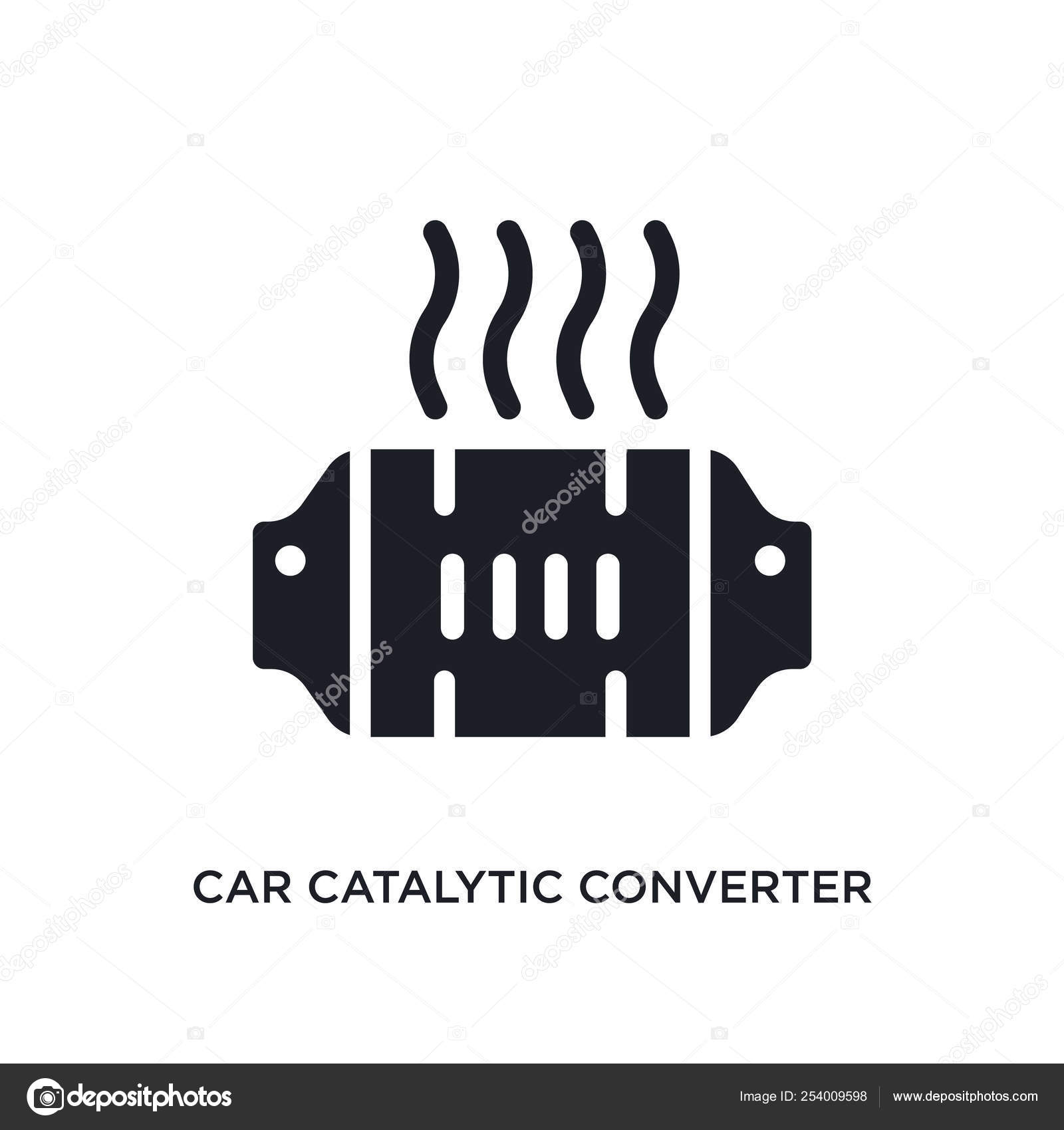 Car Catalytic Converter Isolated Icon Simple Element Illustration Car ...
