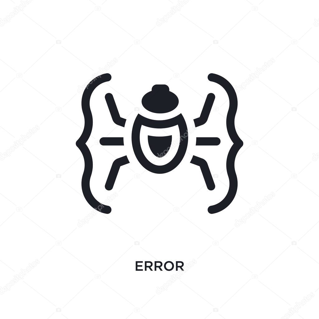 error icono aislado. ilustración de elementos simples de iconos de ...