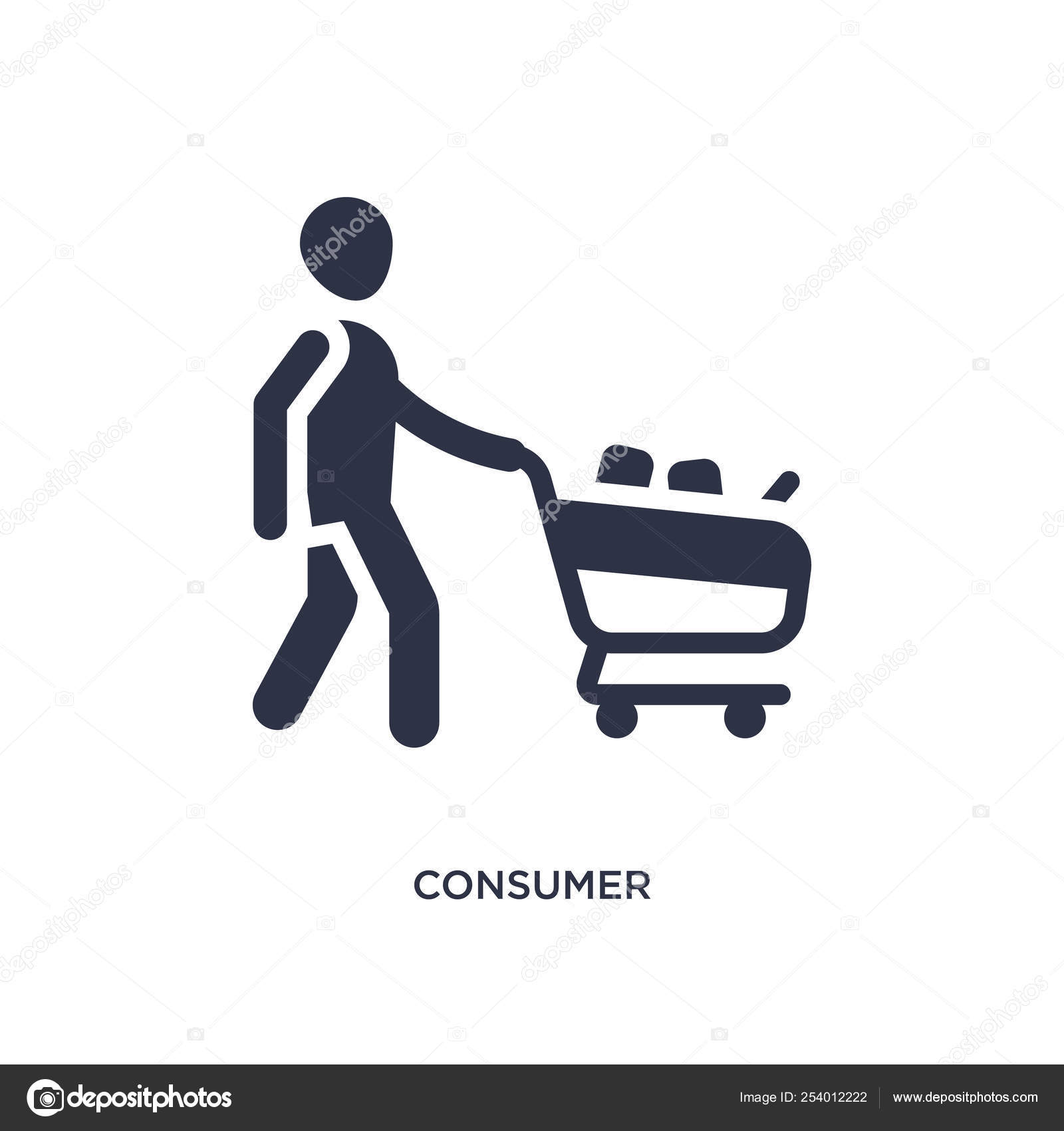 Consumer Icon Simple Element Illustration Marketing Concept Consumer ...