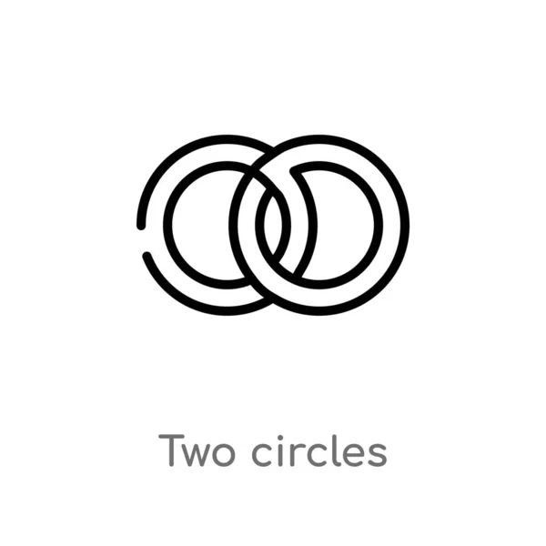 539 Two circles logo Vector Images, Two circles logo Illustrations ...