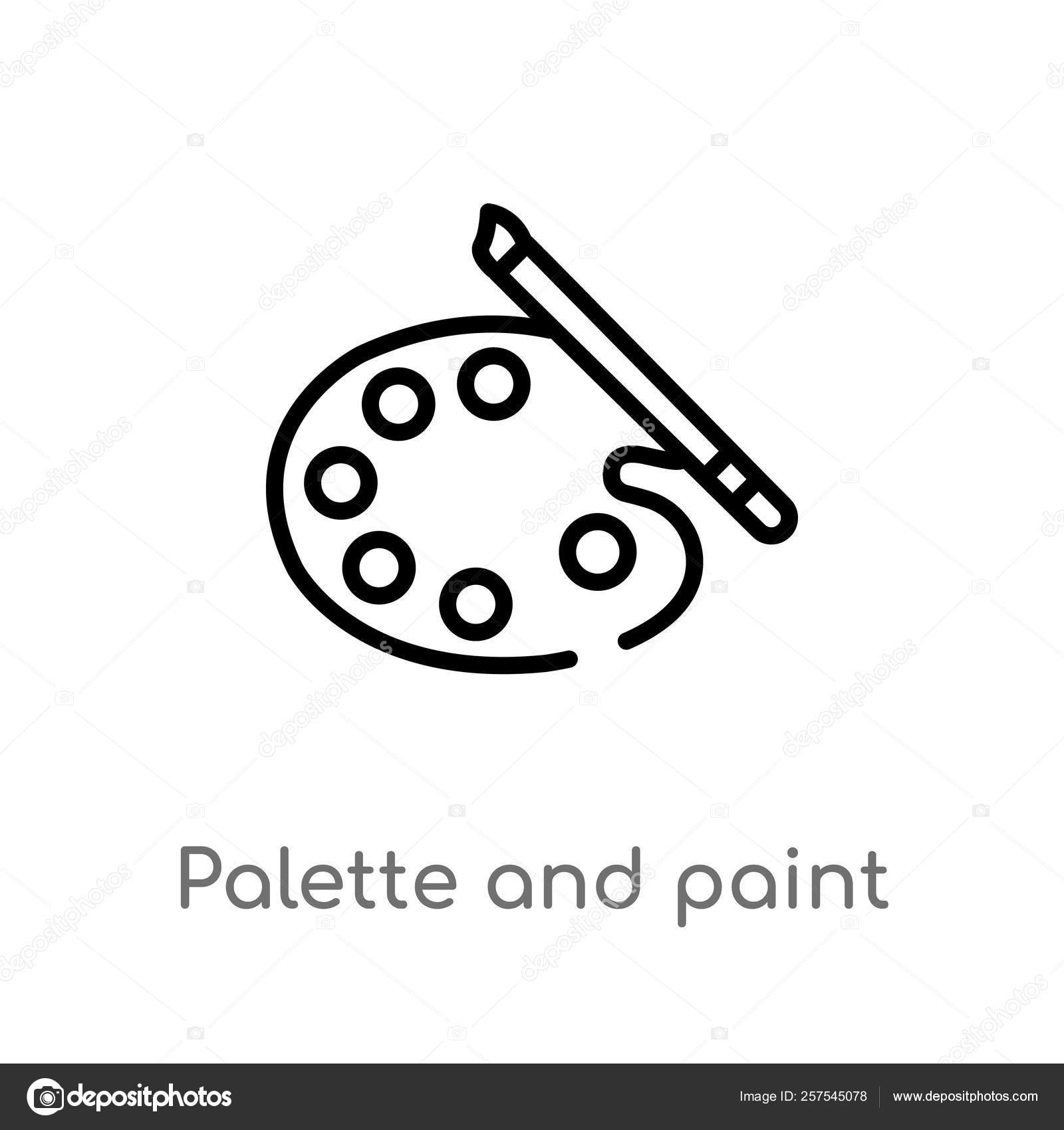 Art Palette Outline