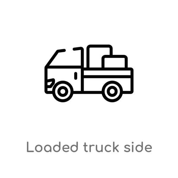 Loaded truck icon Vector Art Stock Images | Depositphotos
