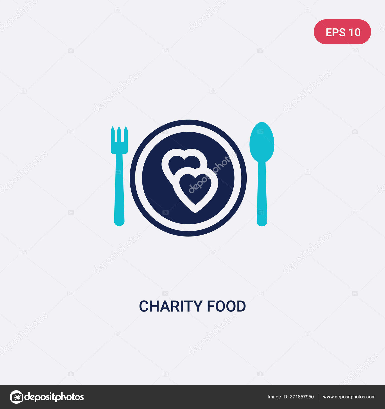 Two color charity food vector icon from charity concept. isolate Stock ...