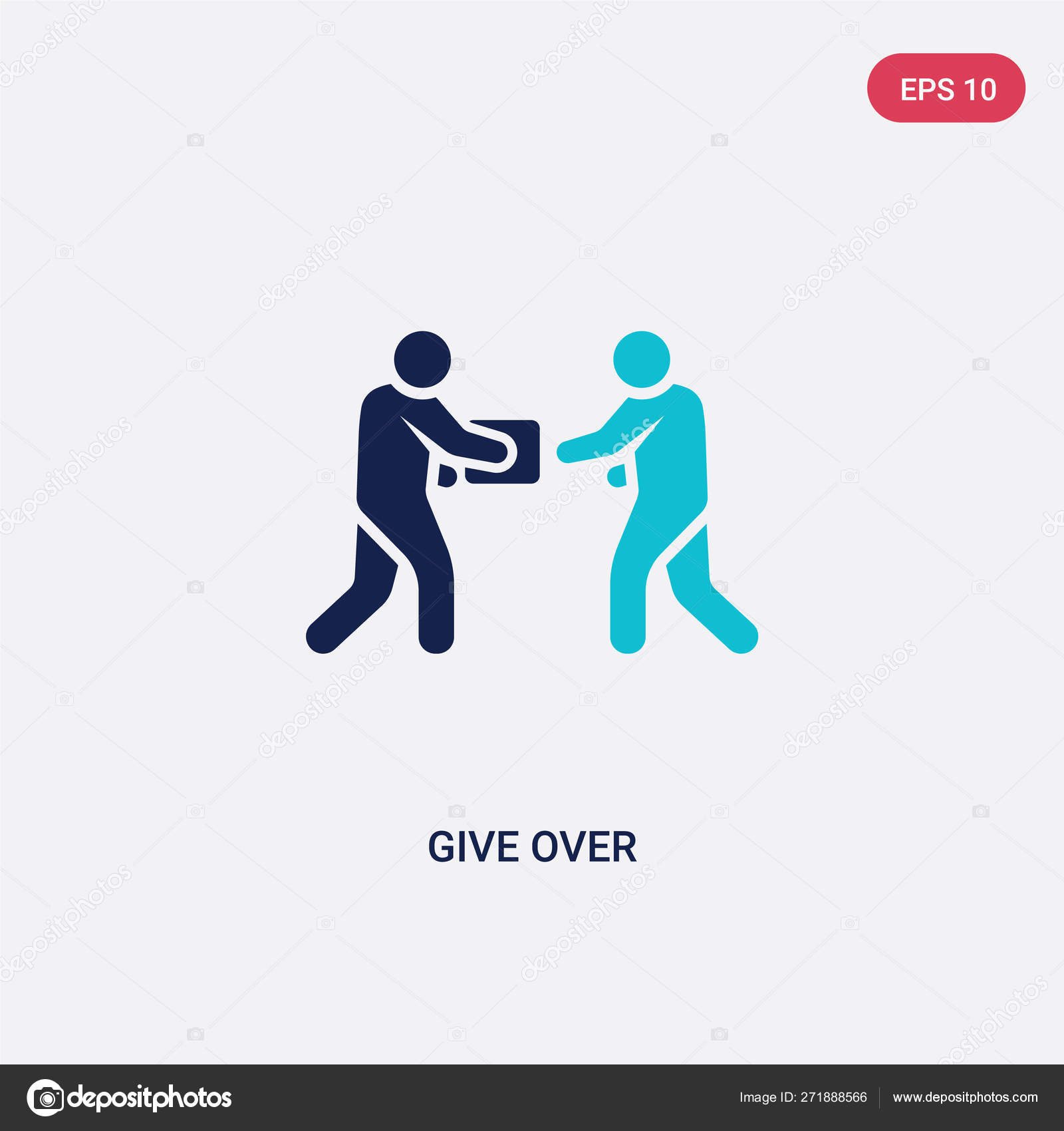 Two color give over vector icon from humans concept. isolated bl Stock ...