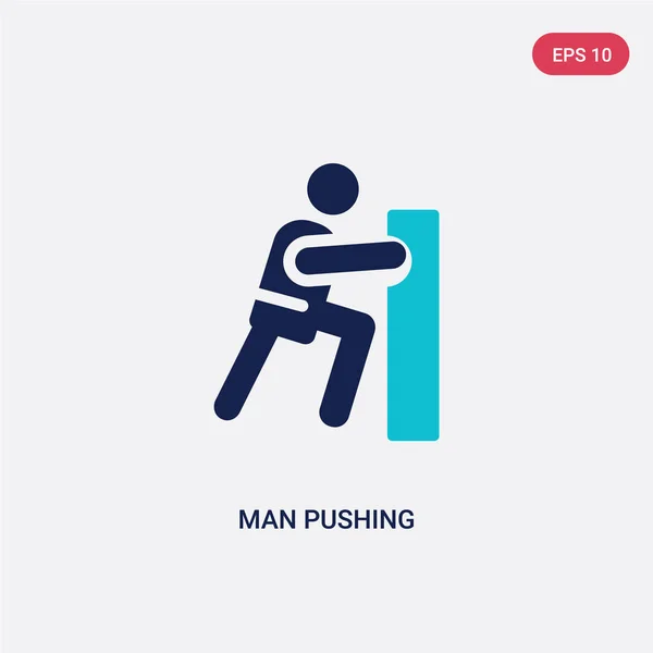 Man pushing icon Stock Vectors, Royalty Free Man pushing icon ...