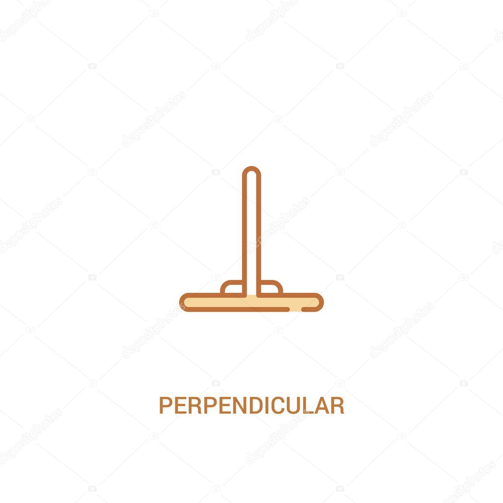 concepto perpendicular 2 icono de color. línea simple elemento illust 2022