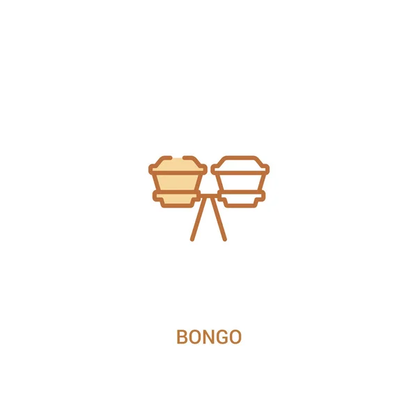 concepto de bongo 2 icono de color. ilustración simple elemento de línea. 2023