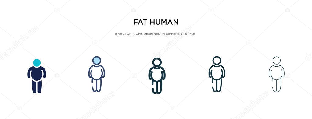Fat human Vector Art Stock Images | Depositphotos