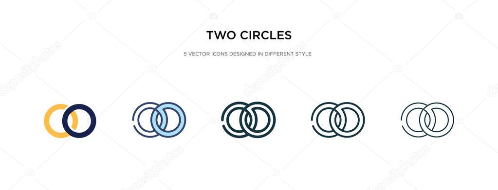 539 Two circles logo Vector Images, Two circles logo Illustrations ...