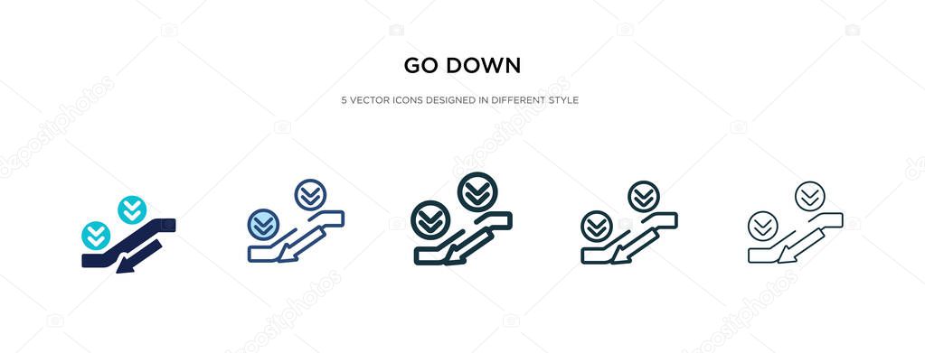ᐈ Stair down stock icon, Royalty Free going down stairs vectors ...