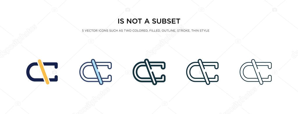 259 Is not a subset symbol Vector Images, Is not a subset symbol ...
