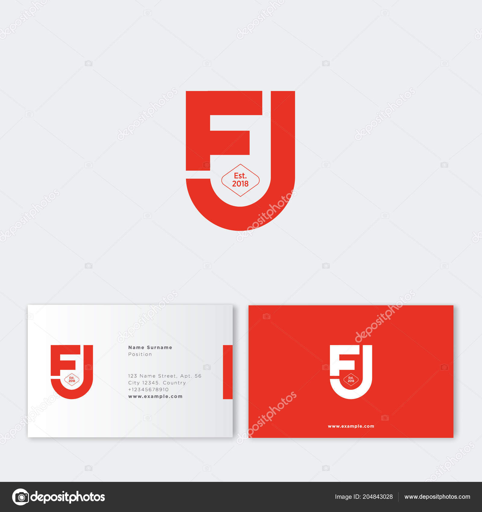 Letters Monogram Interlaced Crossed Letters Letters Red Shield Isolated ...