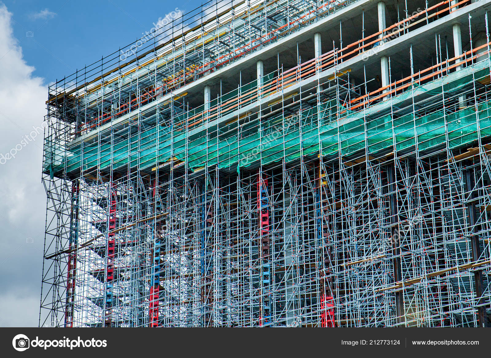 Construction High Rise Building Constructions Abstract Scaffold Texture ...