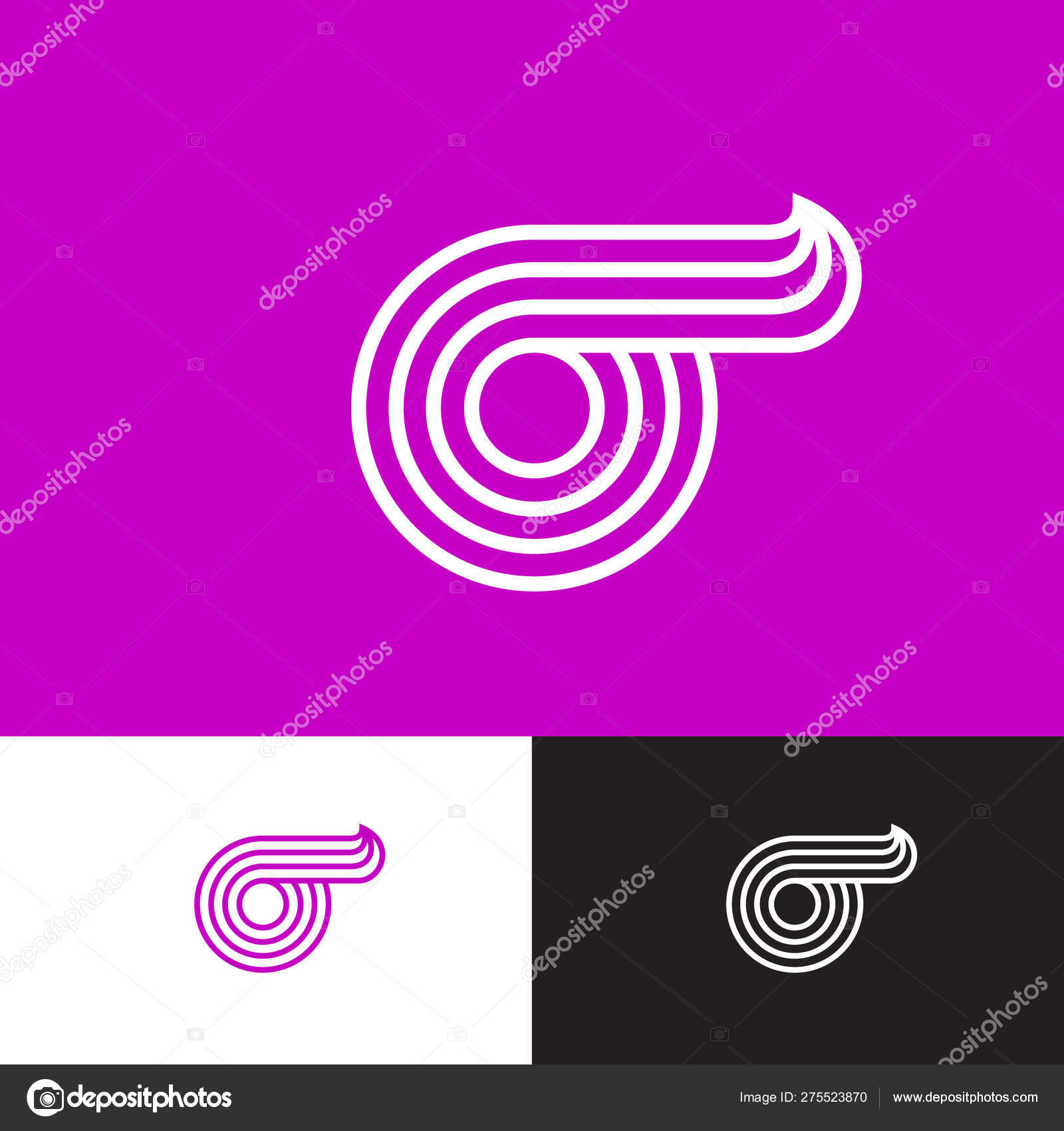 Sigma Letter Greek Letter Sigma Monogram Consist Thin Lines Isolated ...