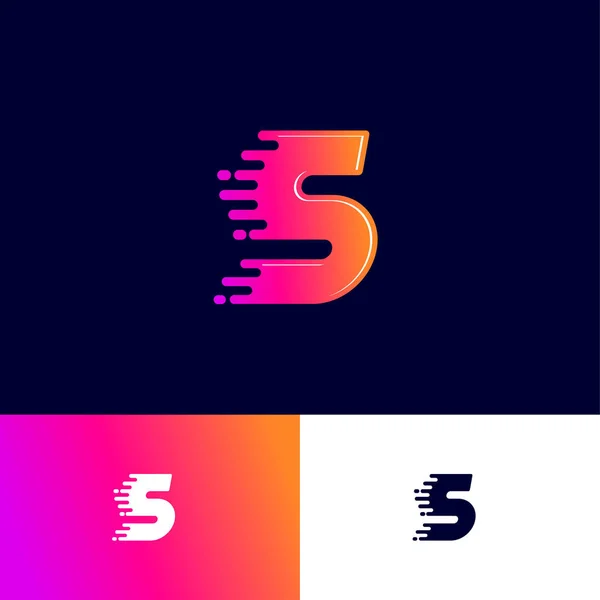 Movement Letter Speed Symbol Different Backgrounds Dynamic Logo ...