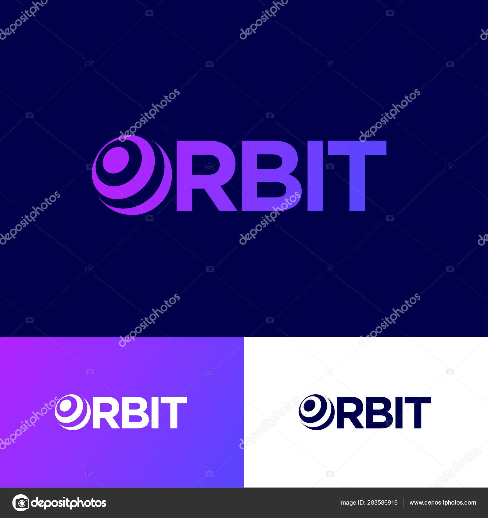 Orbit Logo Types Letter Planet Sphere Abstract Space Logo Different ...