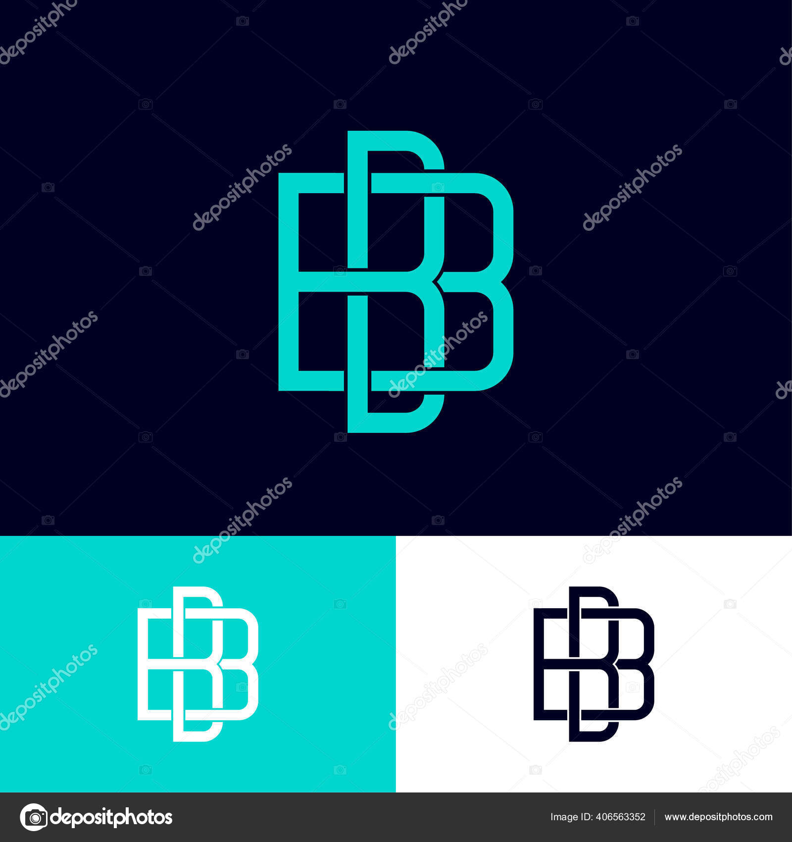 Letters Logo Double Monogram Premium Monogram Consist Intertwined ...