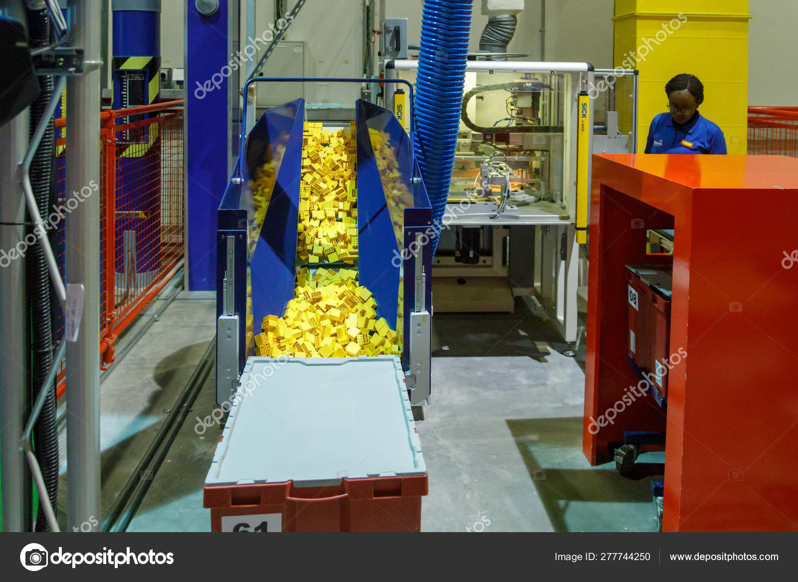 Dubai Uae January 2019 Technological Process Creating Lego Bricks ...