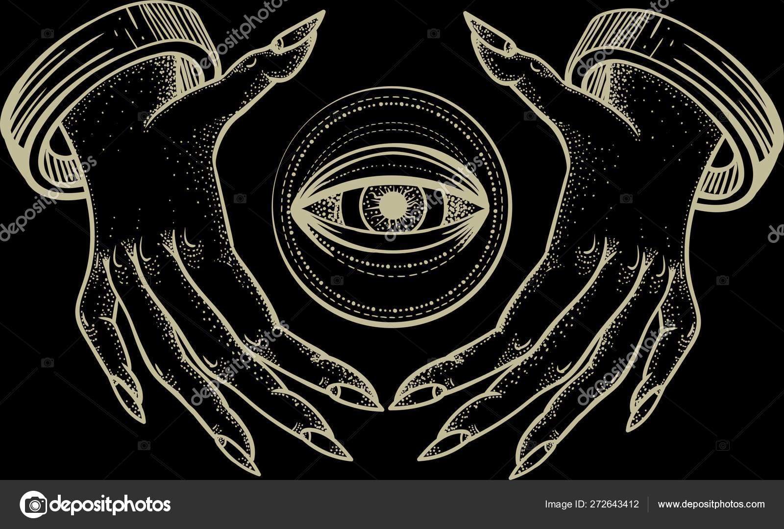 Third Eye Hand Drawing