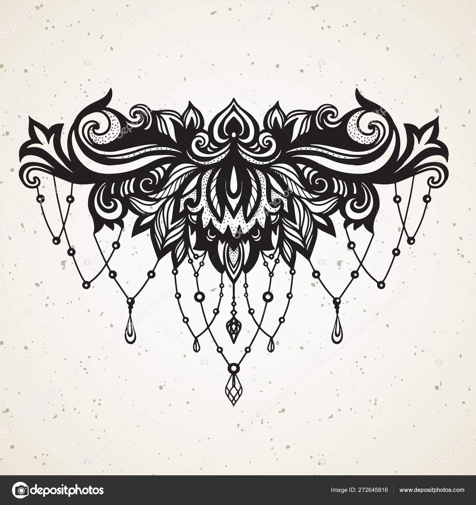 Arabic Zodiac Tribal Tattoo