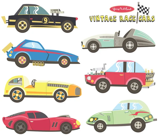Vintage Race Car Clipart