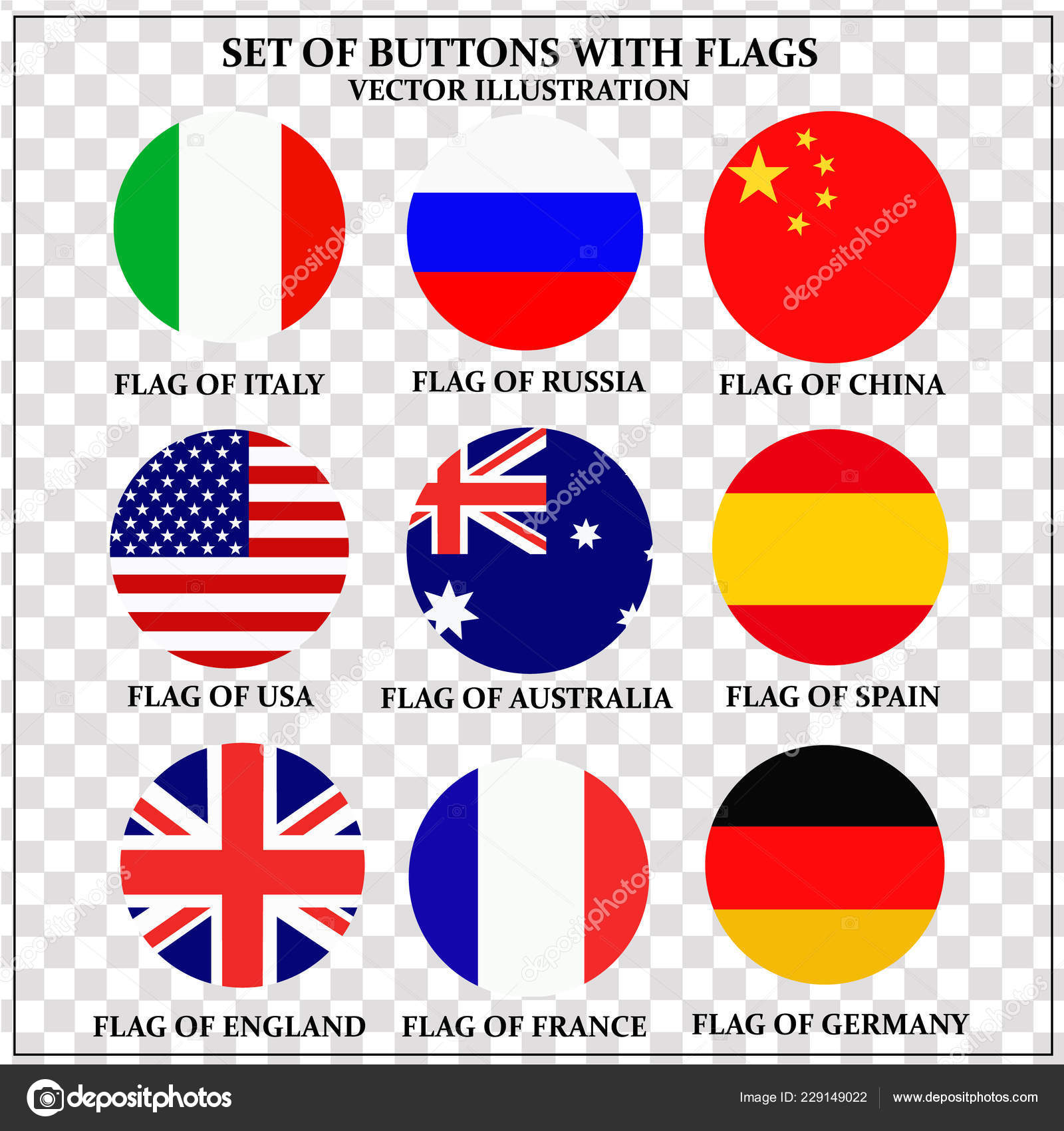 Set of banners with flags. Vector. Stock Vector Image by ©innabelavi ...
