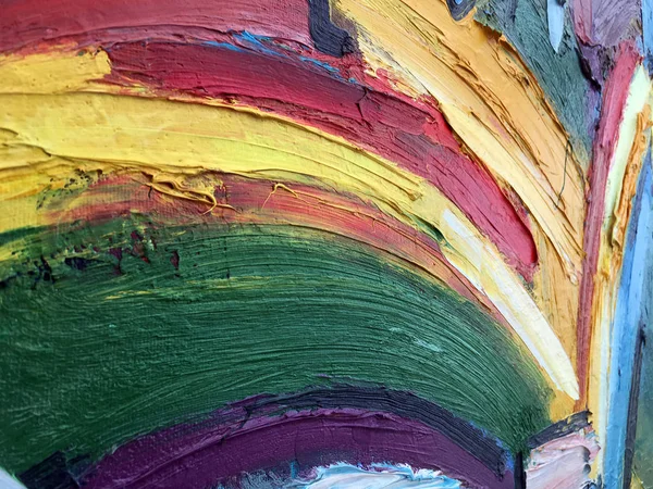 Pintura al óleo pastosa con textura de pintura real. Arte contemporáneo ...