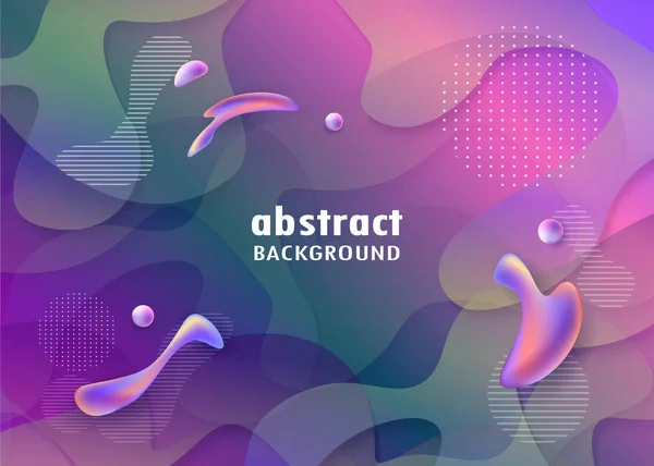 Composici n de formas din micas. Dise o de fondo de color l quido. Flui ...