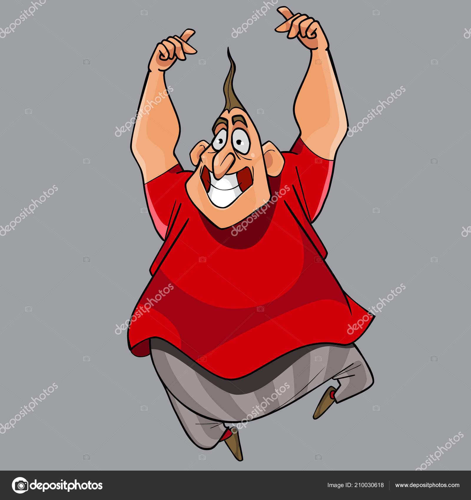 Funny Fat Guy Cartoon