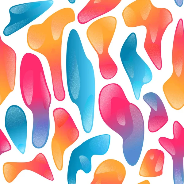 Abstract liquid vector shapes collection, modern colorful gradient ...