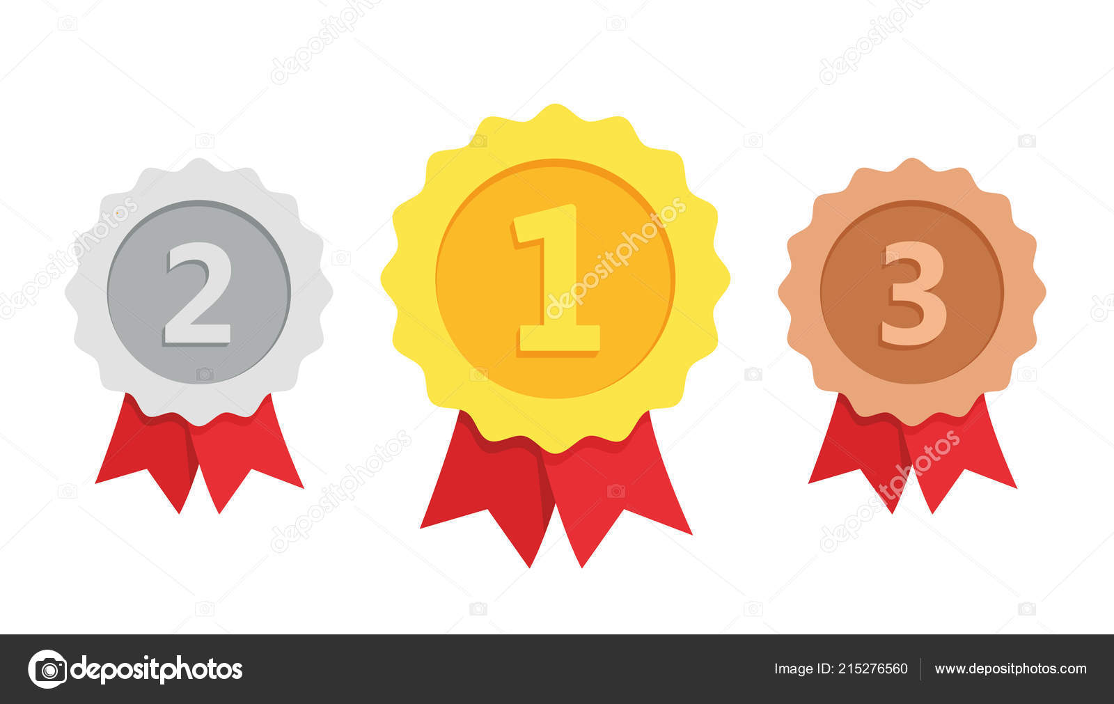 1st 2nd 3rd Place Medals