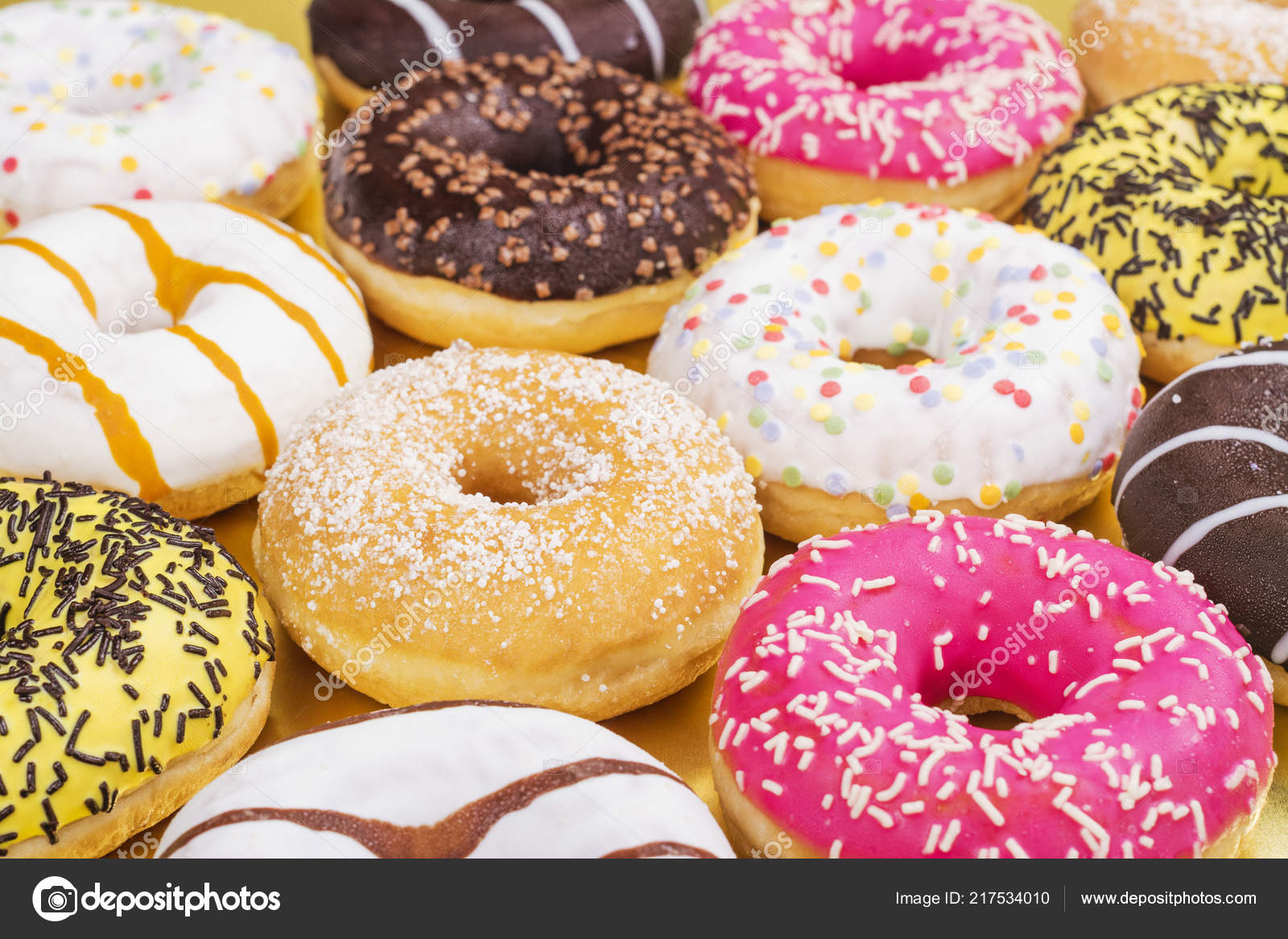 Mix of colorful doughnuts Stock Photo by ©happy_lark 217534010