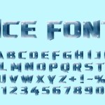 Font Pure Ice. Stock Vector by ©MagicPics 299422096