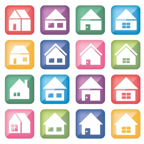 Home Icons Design Elements — Stock Vector © artisticco #139768598