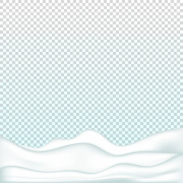 Realistic Snowdrift Isolated Transparent Background Snowy Landscape ...