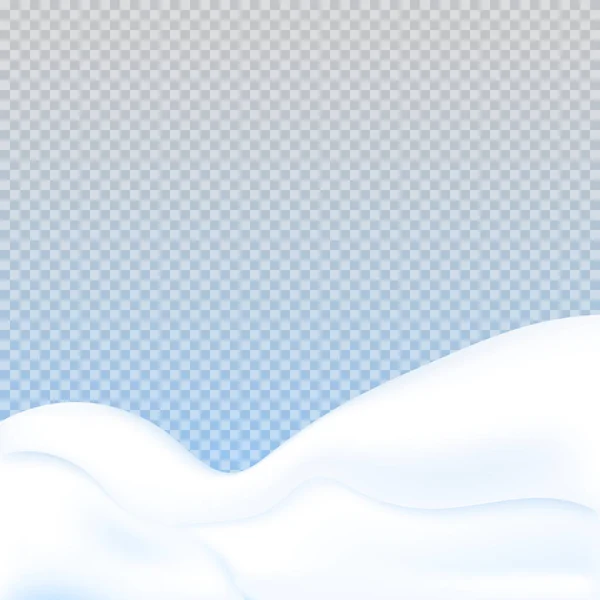 Realistic Snowdrift Isolated Transparent Background Snowy Landscape ...