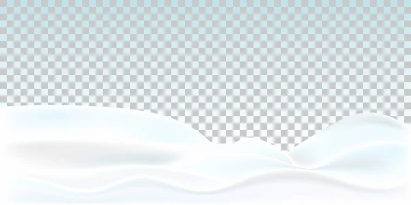 Realistic Snowdrift Isolated Transparent Background Snowy Landscape ...