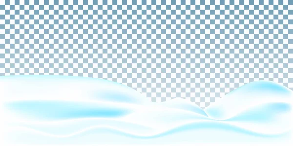 Realistic Snowdrift Isolated Transparent Background Snowy Landscape ...