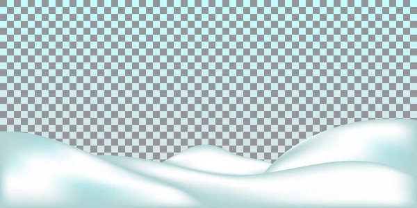 Realistic Snowdrift Isolated Transparent Background Snowy Landscape ...