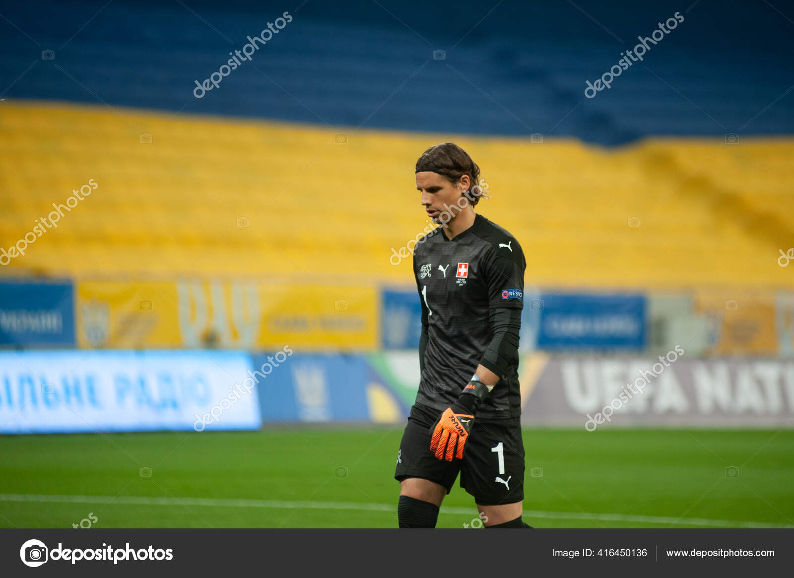 Lviv Ukraine September 2020 Yann Sommer Football Match Uefa League ...