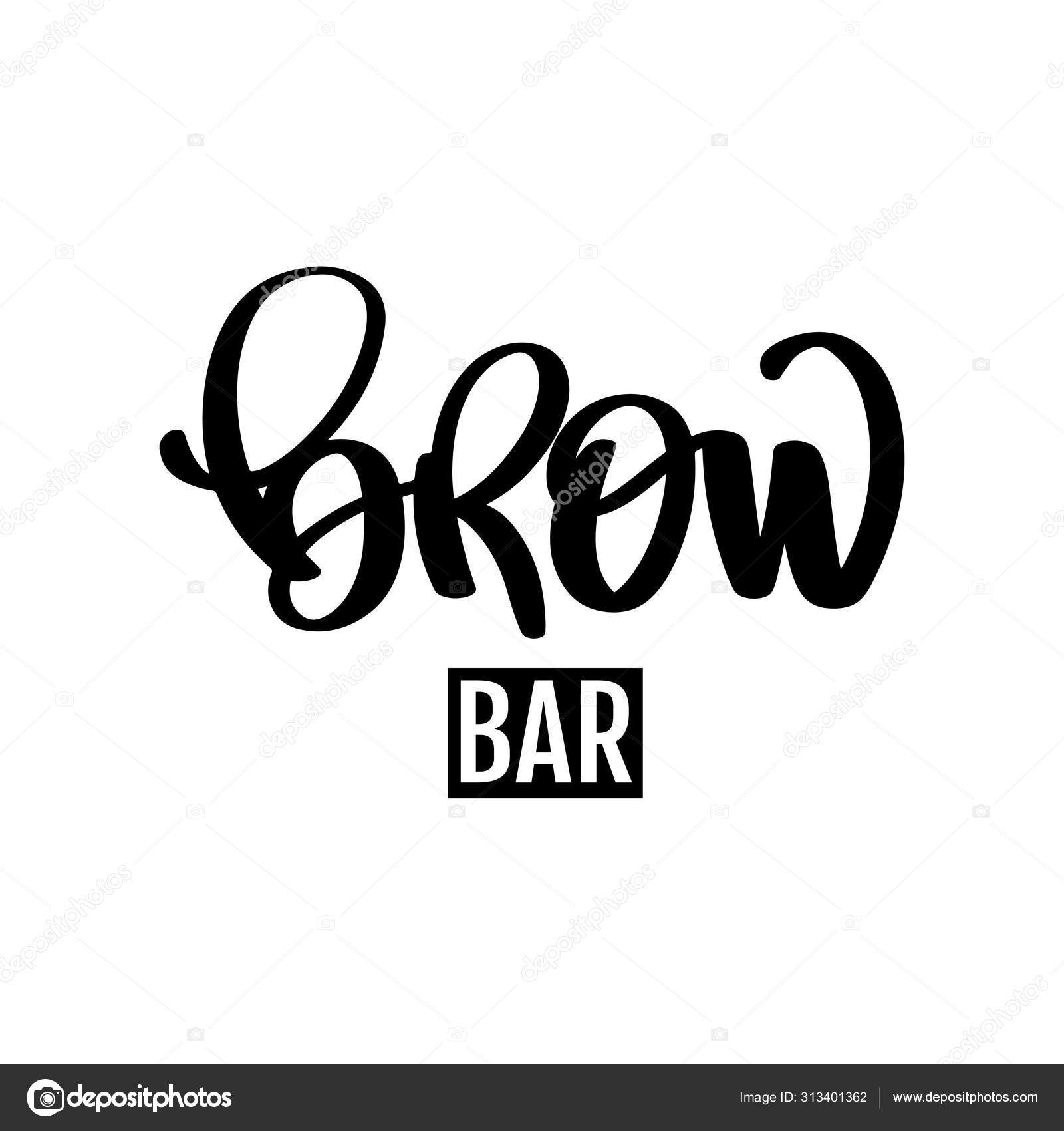 Brow bar logo. Vector Eyebrow calligraphy for beauty salon, brow bars ...