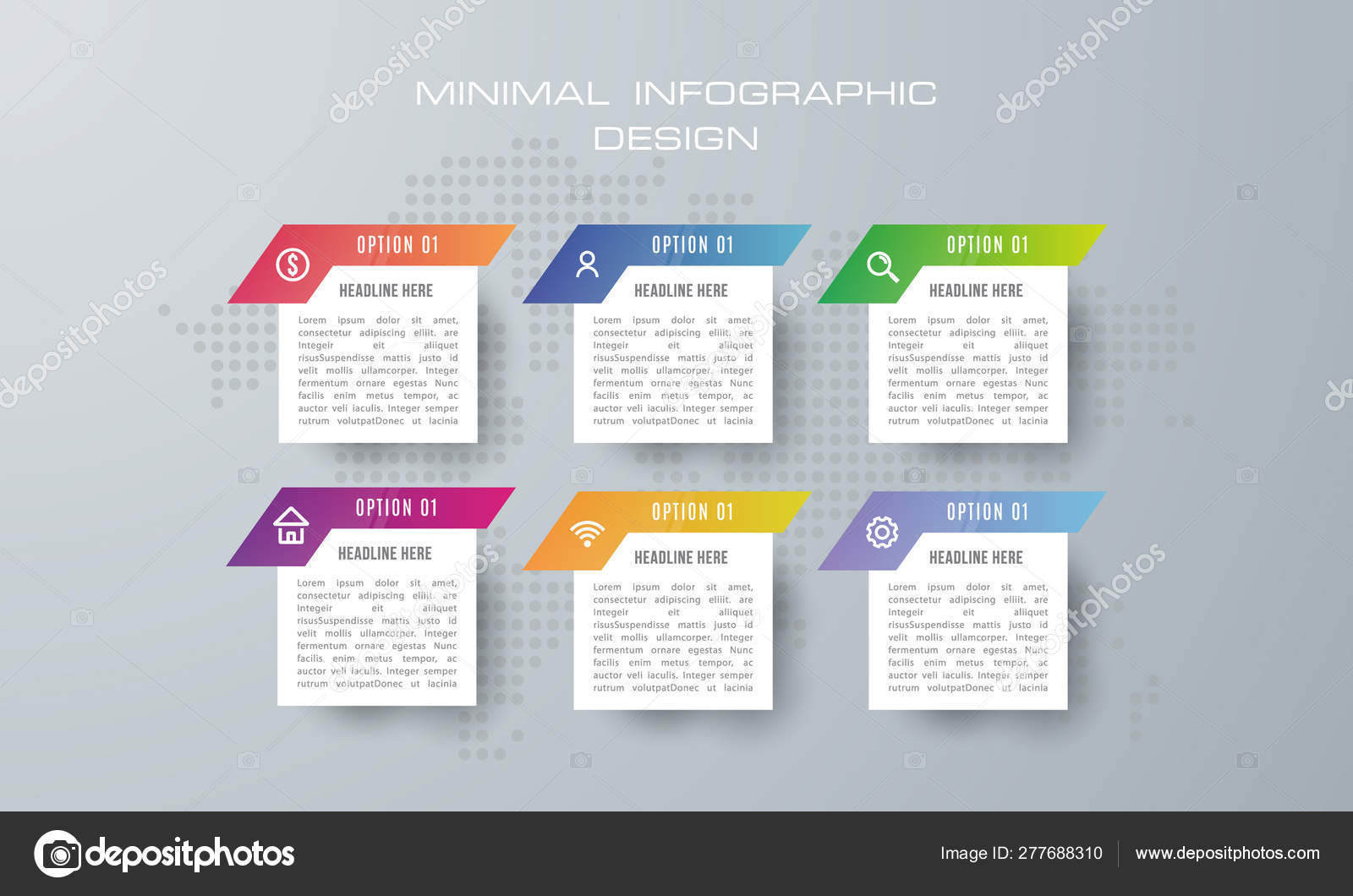 Infographic Template Options Workflow Process Chart Timeline Infographics Design Vector — Stock ...