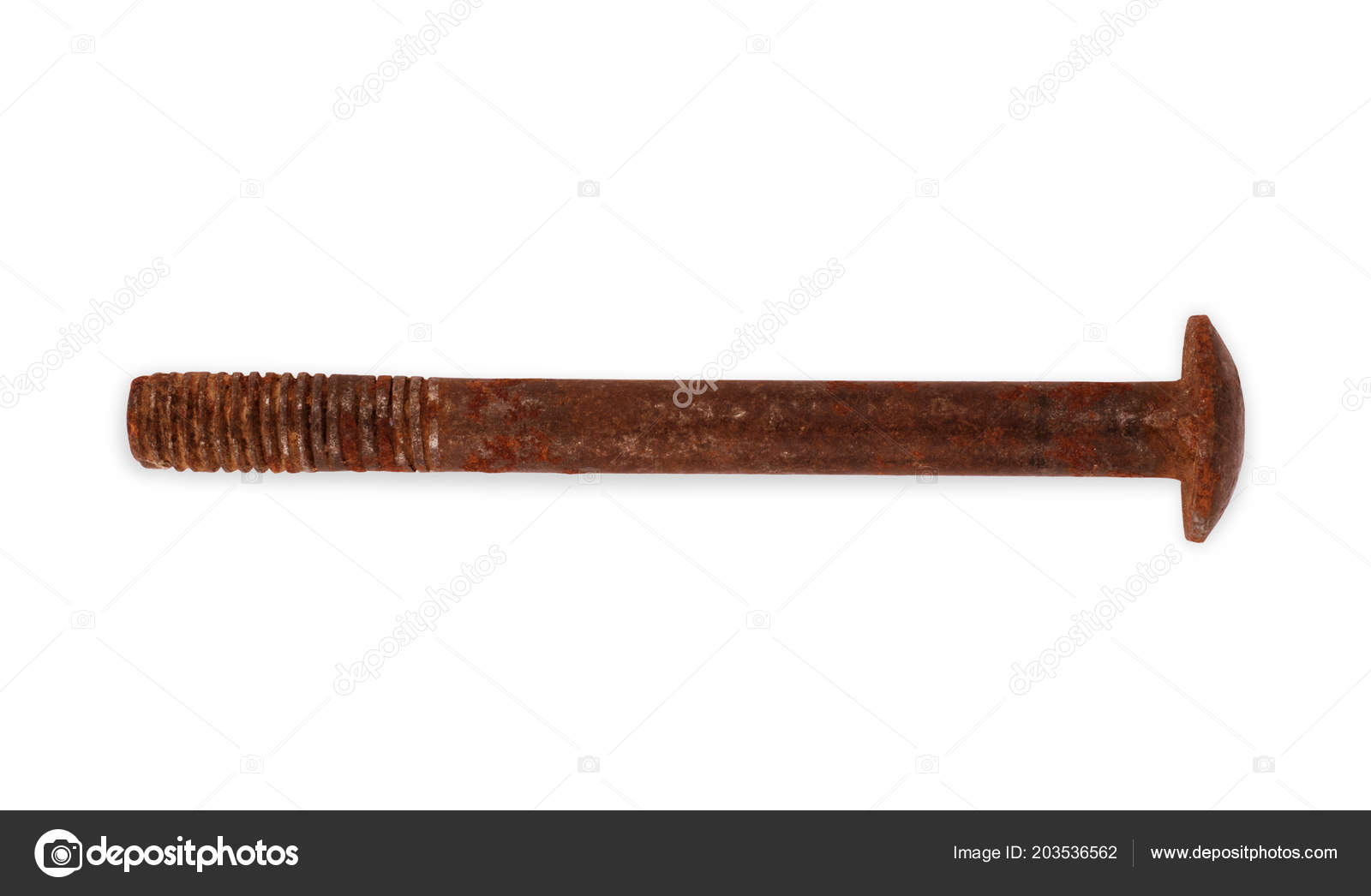 Old Nail Rust White Background — Stock Photo © Vadarshop #203536562