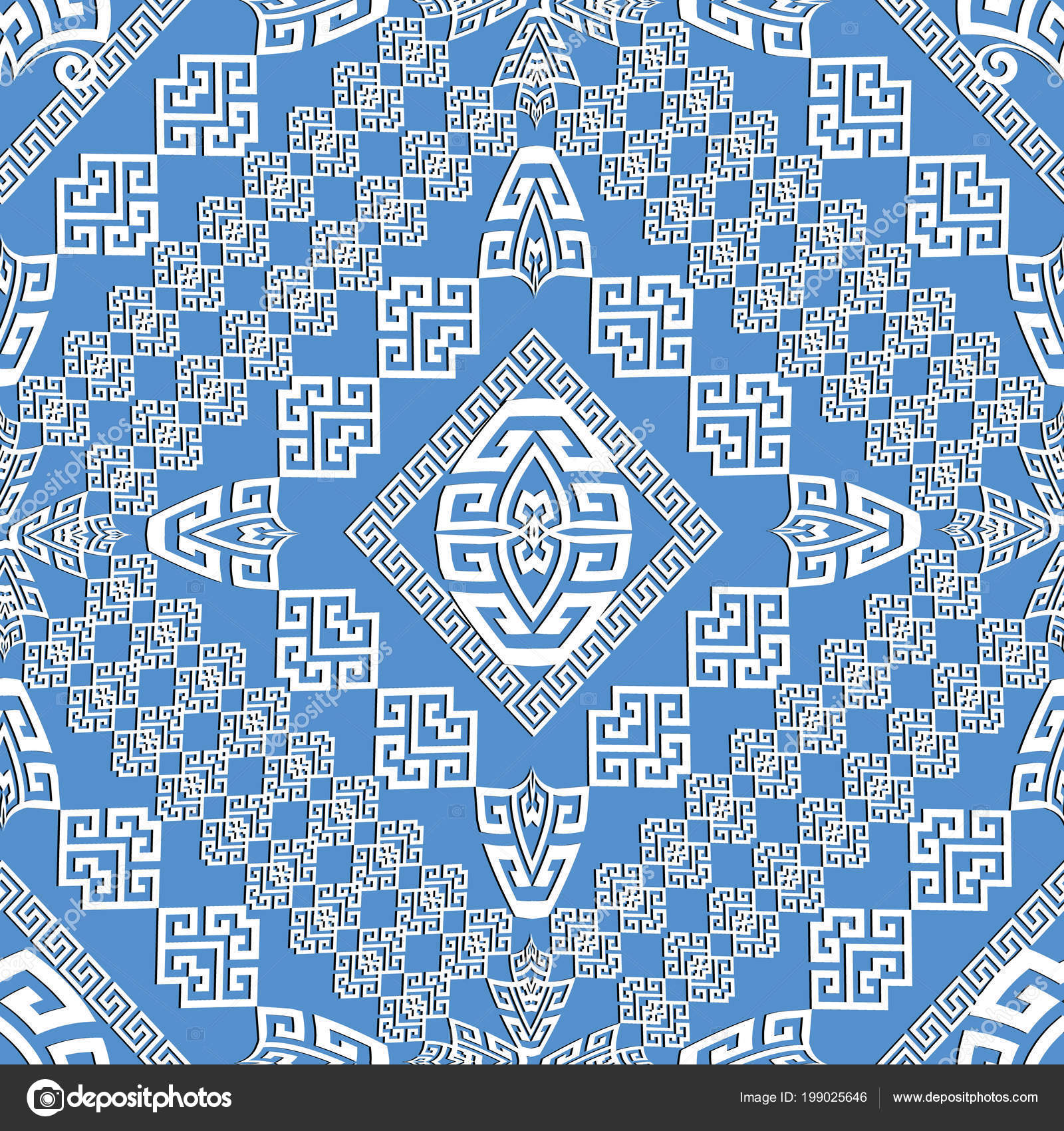 Light Blue Aztec Background