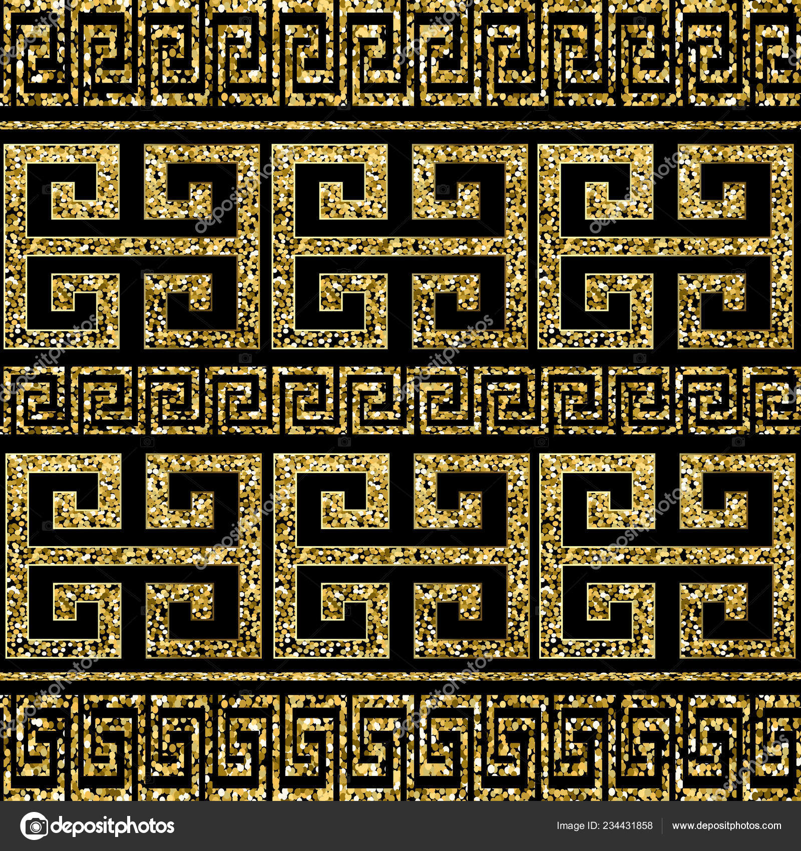 Greek Key Pattern Border