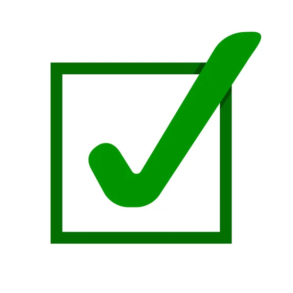 Green check mark icon. Tick symbol vector — Stock Vector © mutlik1 ...